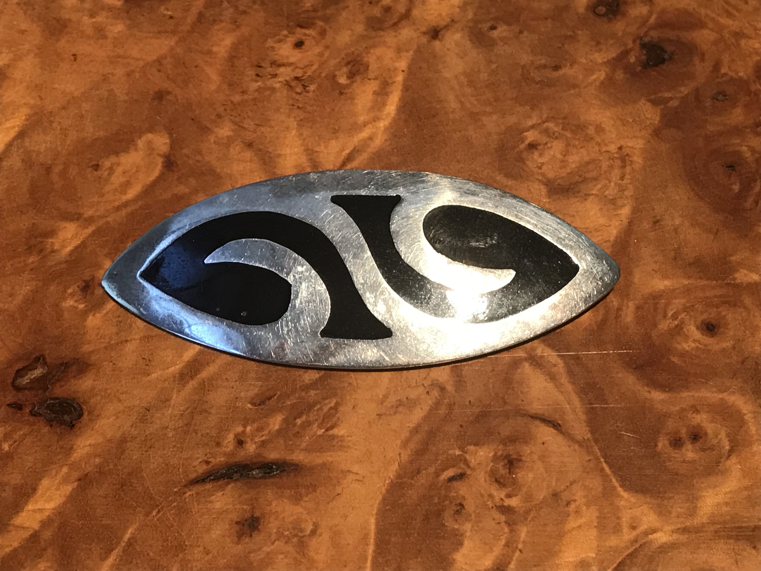 Modernist Sterling Enameled Brooch Pin Mexico - Etsy