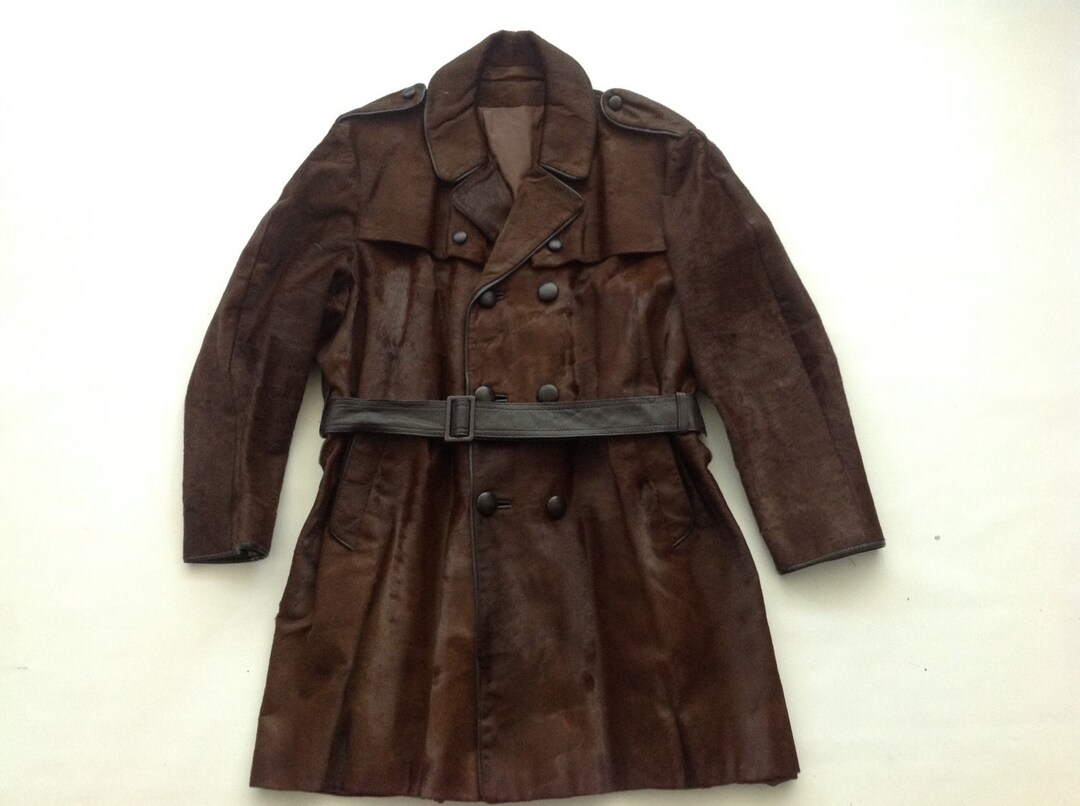 1980s Swank Super Fly Men's Double Breasted Pony Overcoat, Spain - Etsy