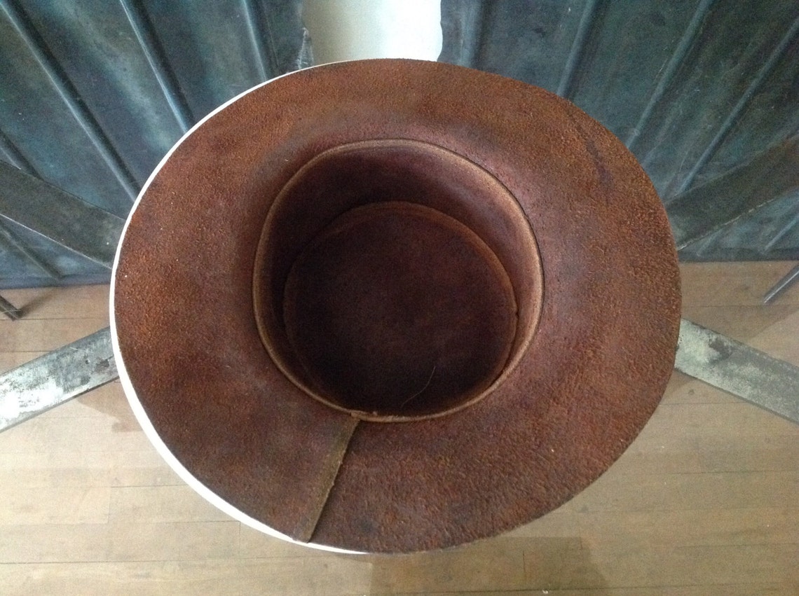 Rare 1960's Handcrafted Hippie Beatnik Leather Hat - Etsy