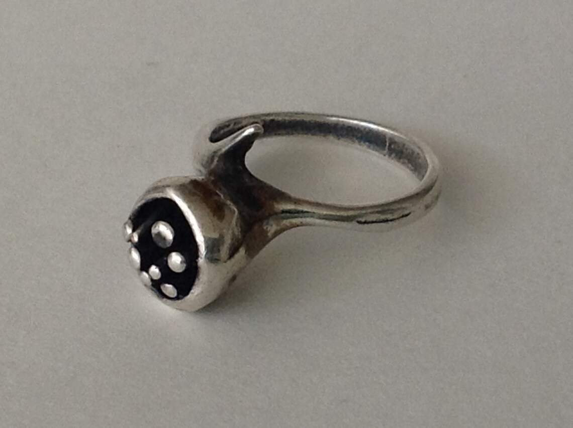 Sterling Silver Studio Modernist Design Ring, C.1960 - Etsy