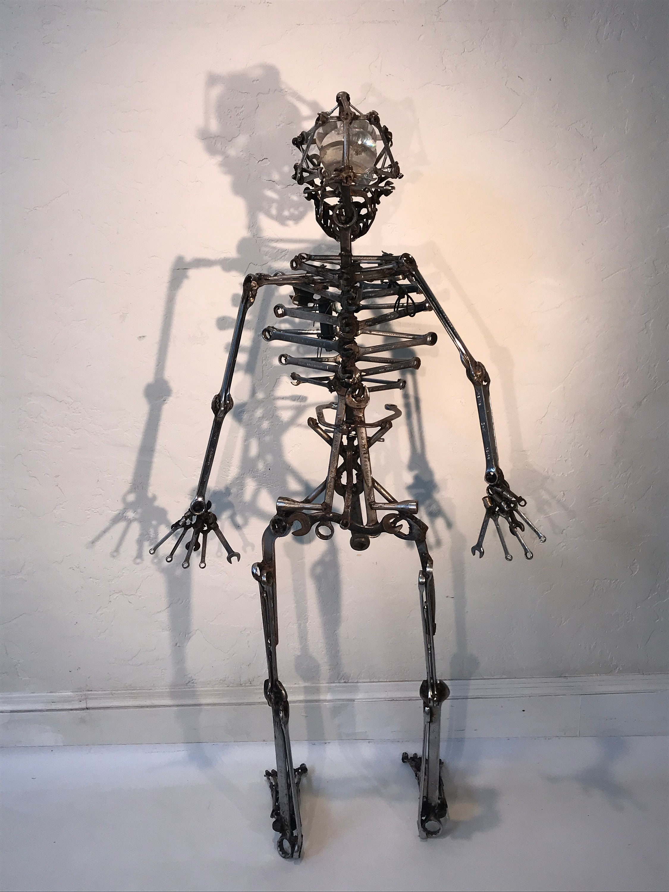 Articulated Steel Anatomically Correct Skeleton Sculpture - Etsy