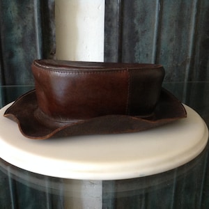 Rare 1960's Handcrafted Hippie Beatnik Leather Hat - Etsy