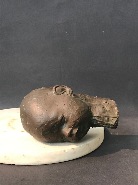 Cast Solid Bronze Bust Sculpture | Etsy