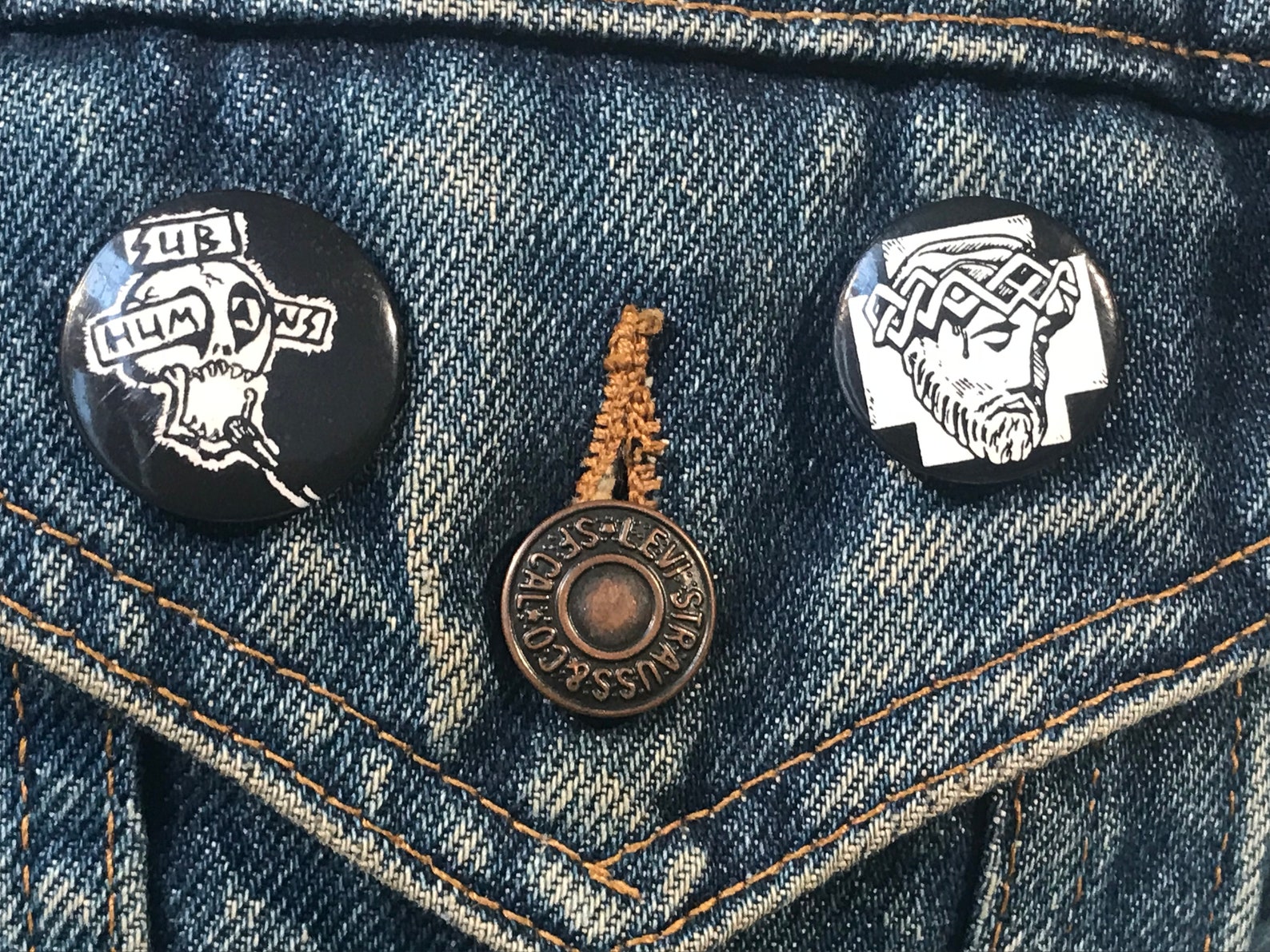 Vintage Denim Vest 80s Levis Biker Rocker Motörhead - Etsy