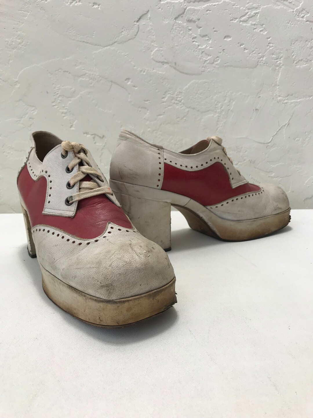 1970s Museum Quality Disco Platform Shoes- by Silver Co. - Etsy