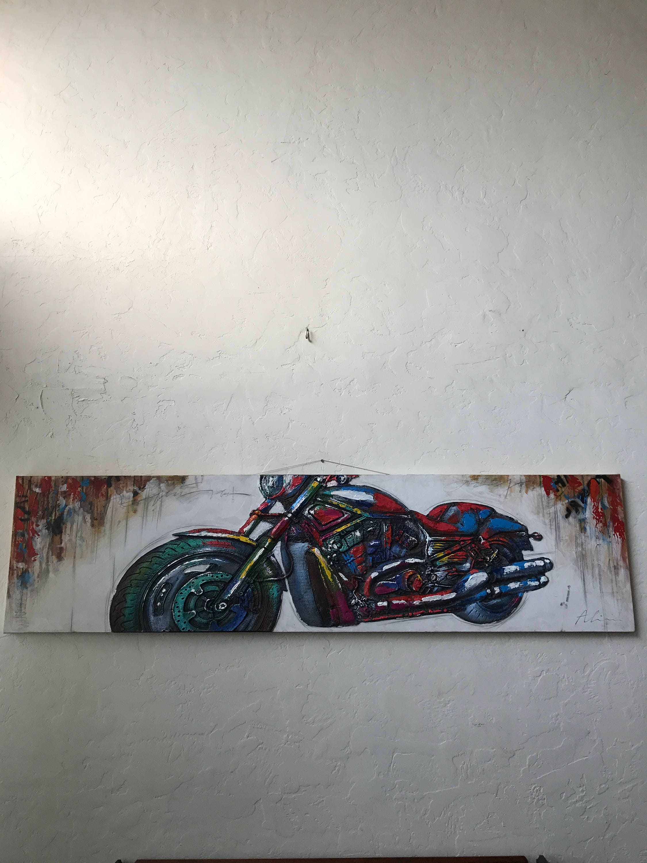 Giant Dimensional Motorcycle Graffiti Art Painting,acrylic - Etsy