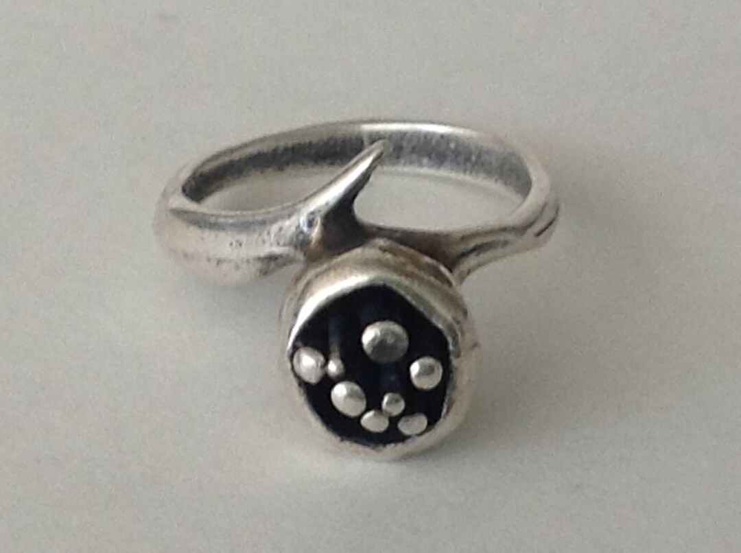 Sterling Silver Studio Modernist Design Ring, C.1960 - Etsy