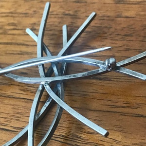 1960’s Modernist Sterling Silver Brooch Pin - Etsy