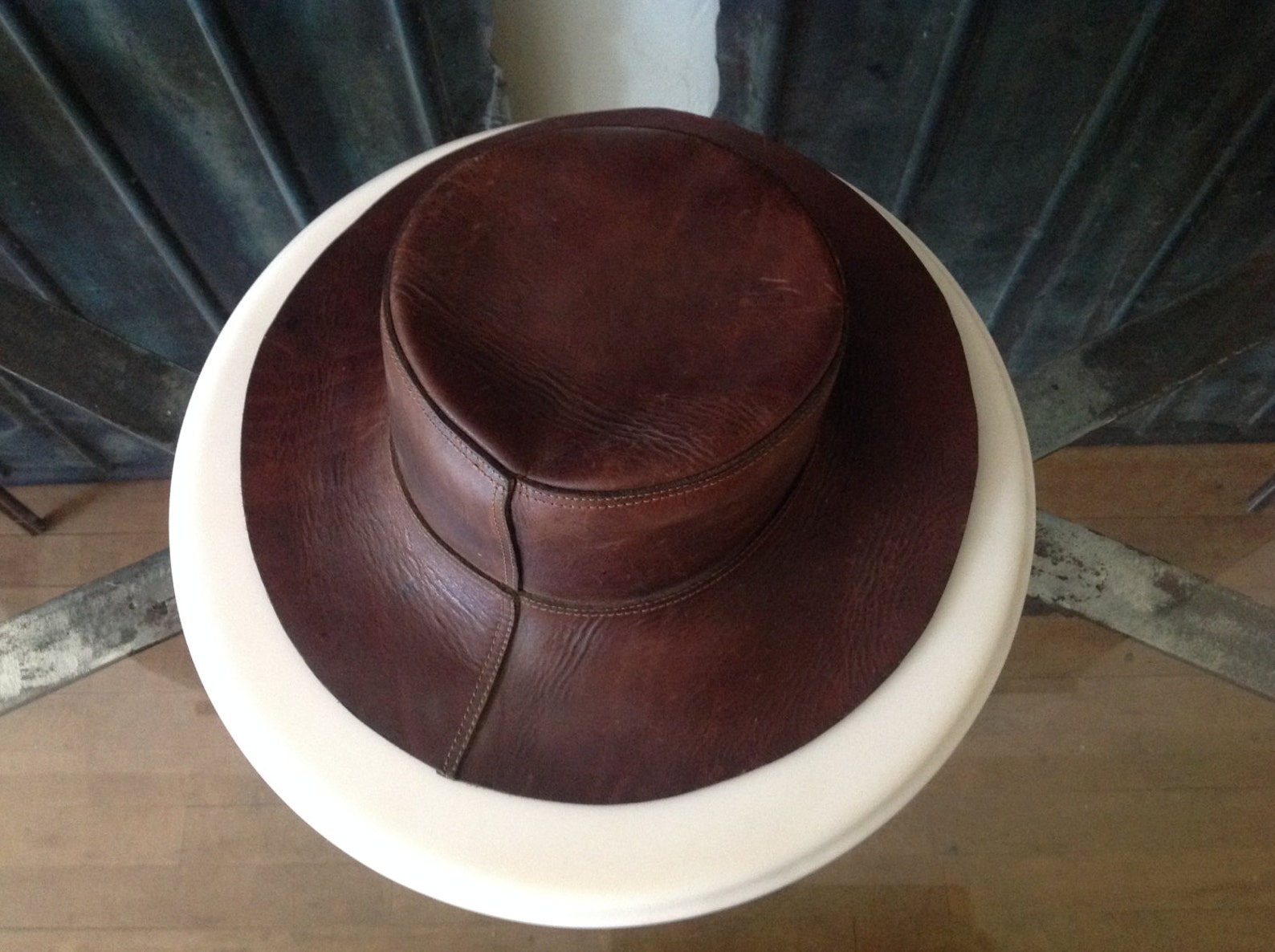 Rare 1960's Handcrafted Hippie Beatnik Leather Hat - Etsy