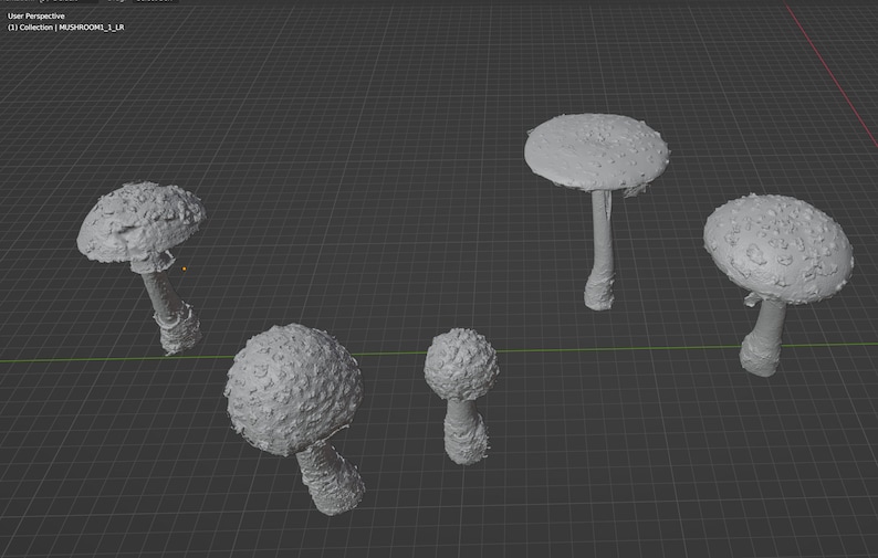 Mushroom Pack 1 Commercial Printable STL File 3D Printable - Etsy