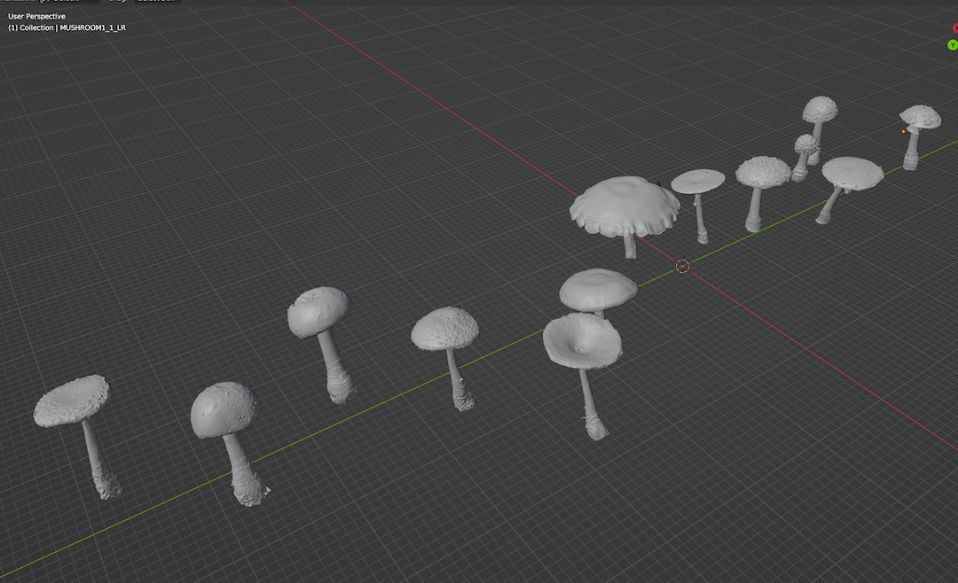 Mushroom Pack 1 Commercial Printable STL File 3D Printable - Etsy