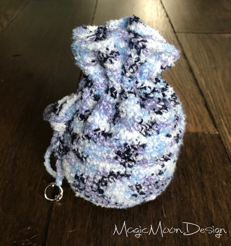Multi Coloured Crocheted Drawstring Moon/star Pouch/bag - Etsy