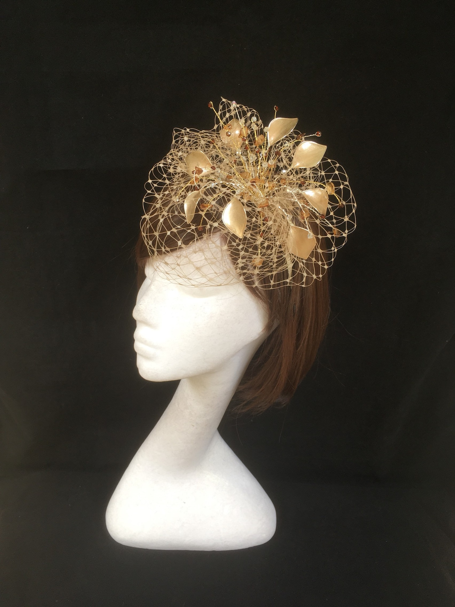 Gold Wedding Fascinator Bespoke Fascinator Summer Wedding - Etsy