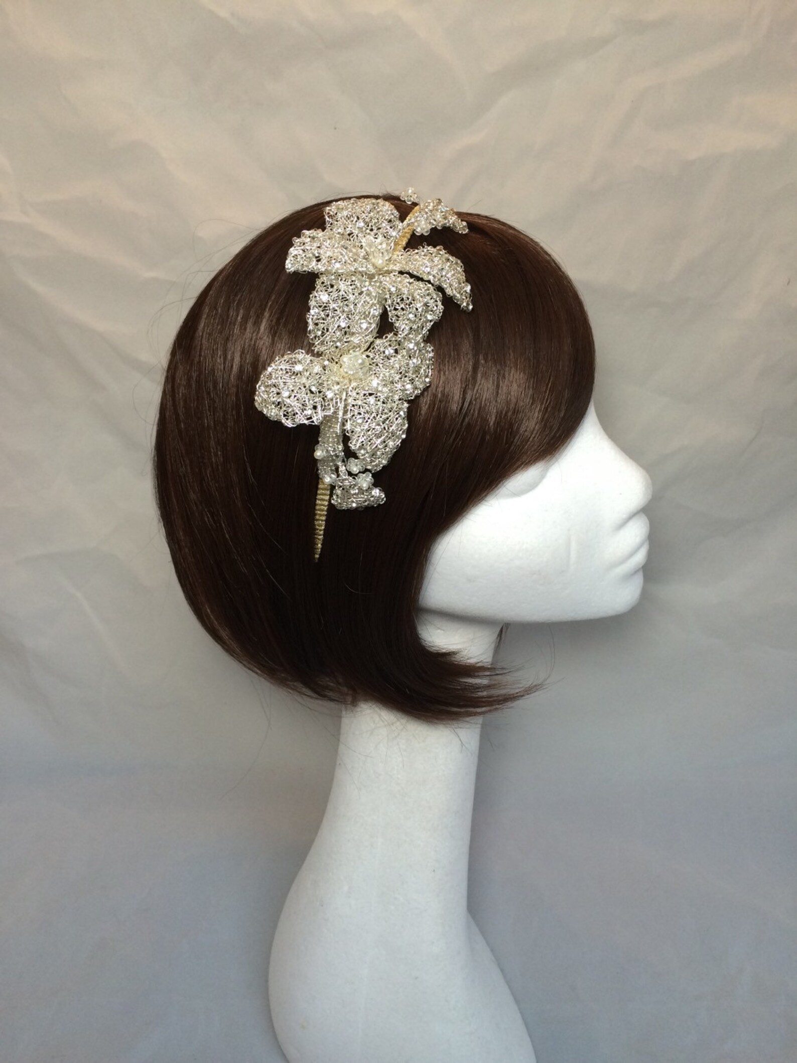 Flower Side Tiara Flower Comb Wedding Tiara Summer Tiara | Etsy