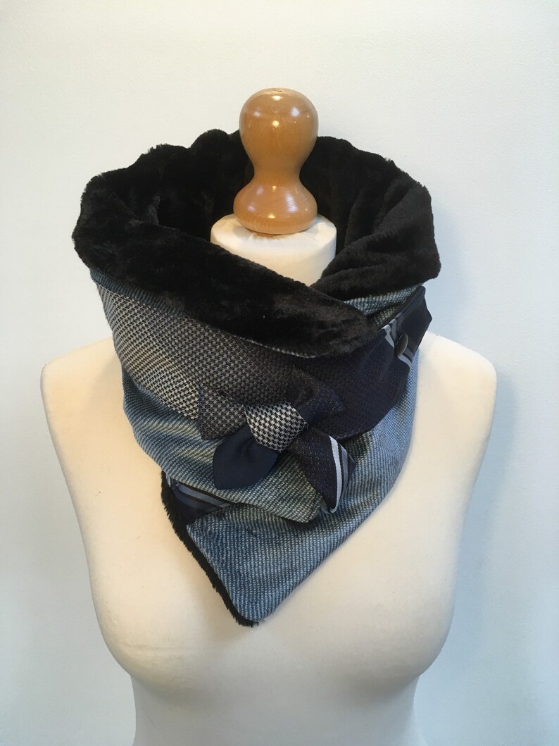 Blue neckwear Ultimate Neck warmer Ruffle neckwear blue | Etsy