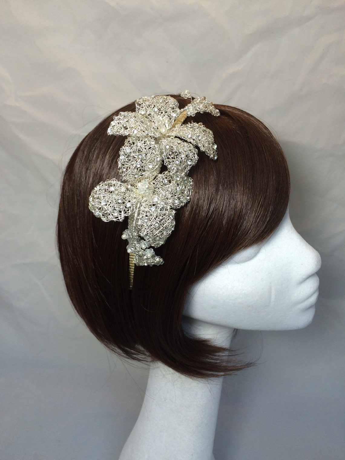 Flower Side Tiara Flower Comb Wedding Tiara Summer Tiara | Etsy
