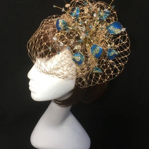 Bespoke Gold Fascinator, Best Selling Headdress, Amanda Sutherland ...