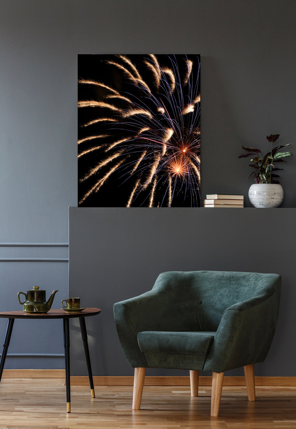 Fireworks Photograph New York Holiday Night Abstract Art - Etsy