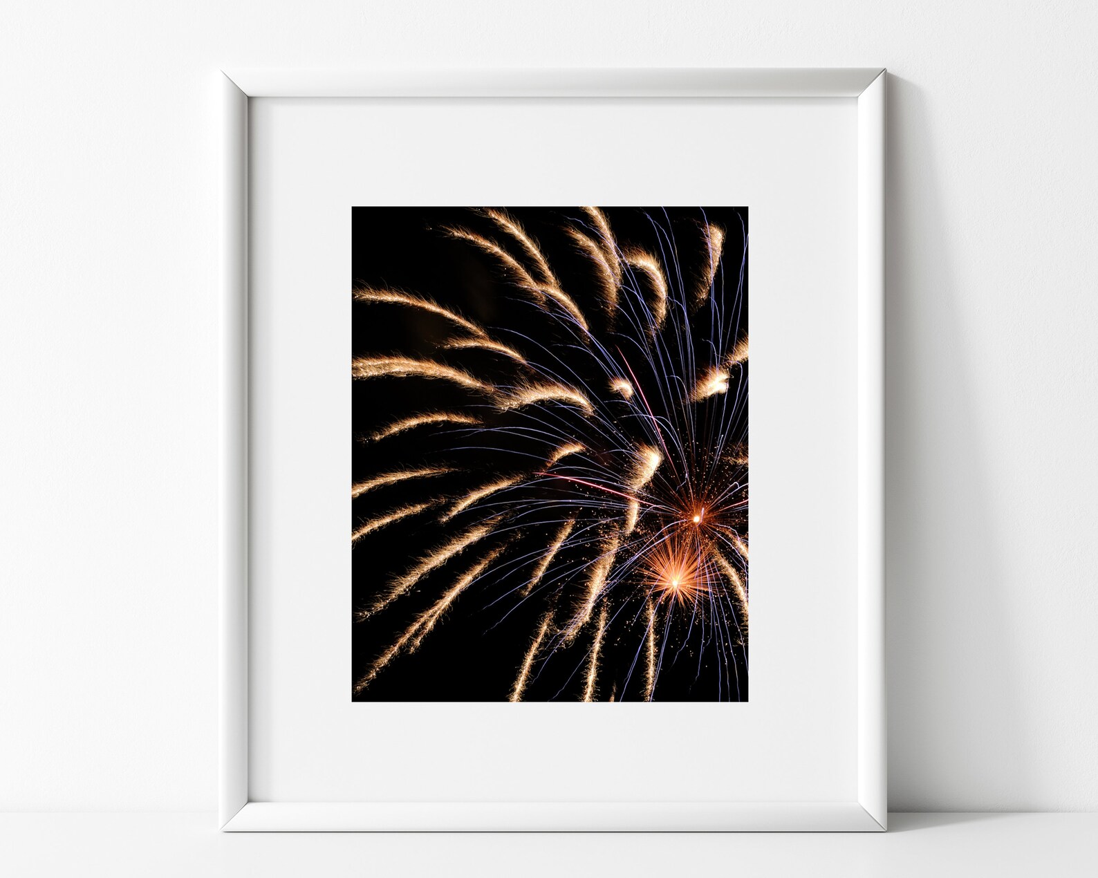 Fireworks Photograph New York Holiday Night Abstract Art - Etsy
