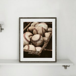 Baseball Photograph - Sports Ball - Baseball - Sports Decor - Rusty ...