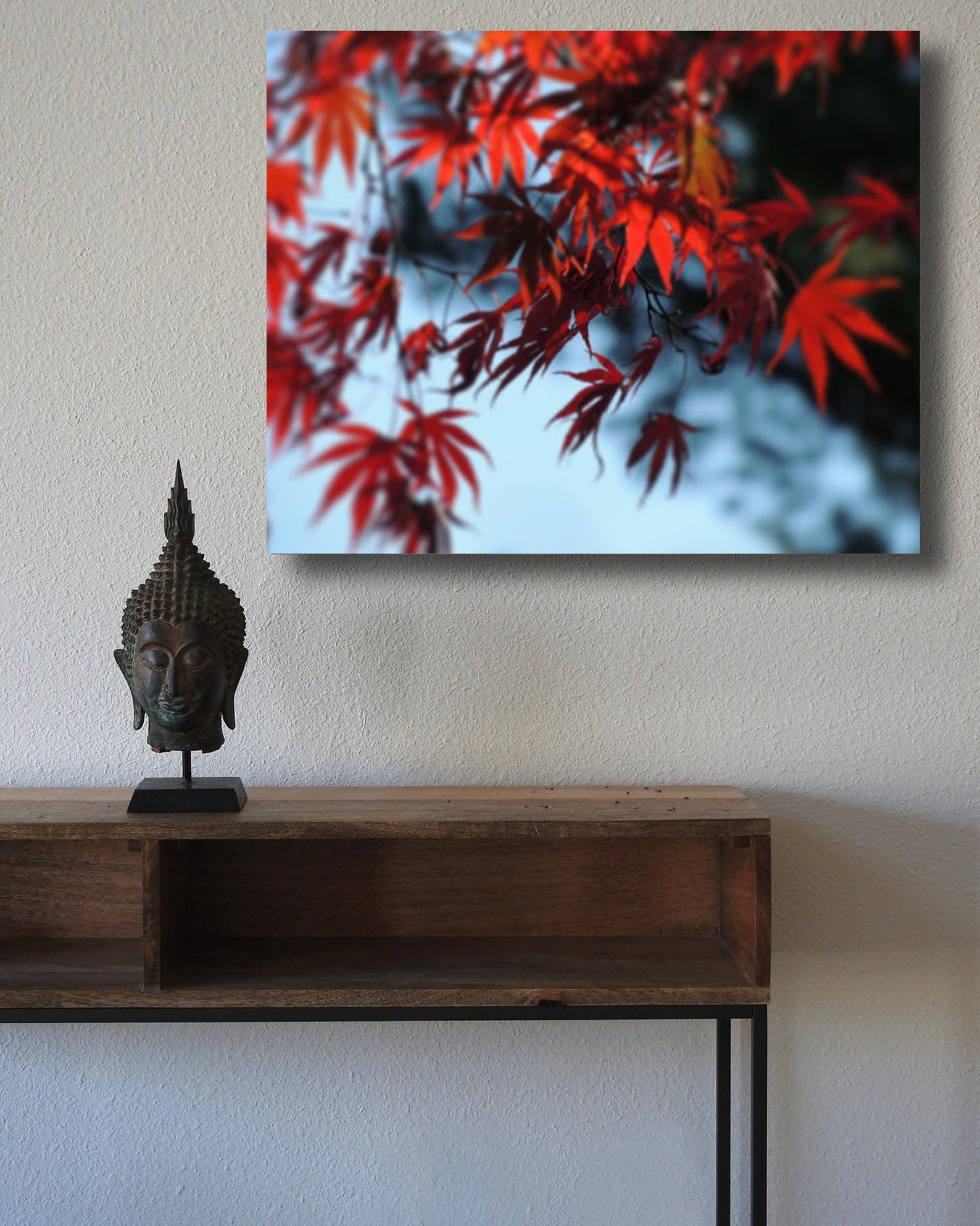 Japanese Maple Tree Red Leaves Autumn Tree Art Fall | Etsy