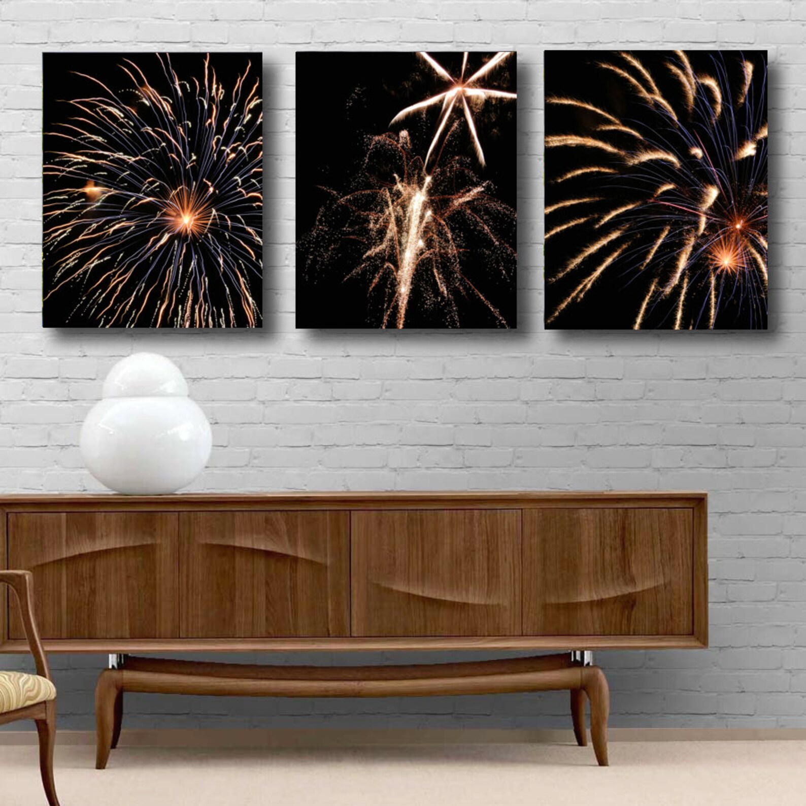 Fireworks Photograph New York Fireworks Abstract Art - Etsy