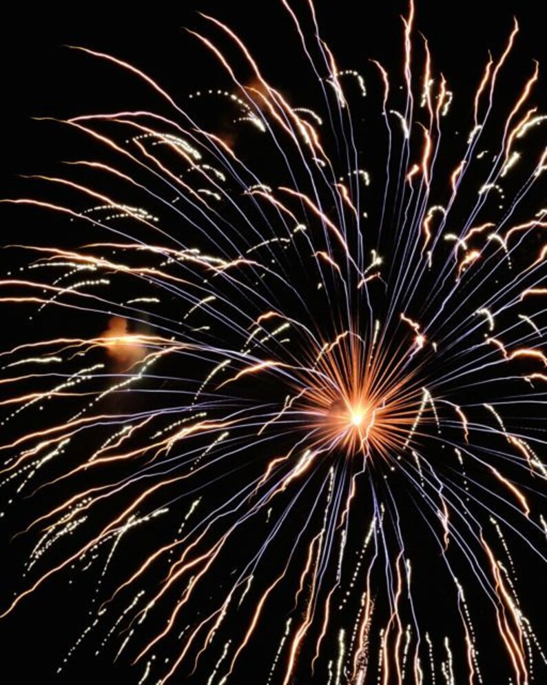 Fireworks Photograph New York Fireworks Abstract Art - Etsy