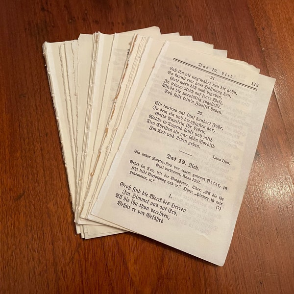 Song Book Pages - Etsy