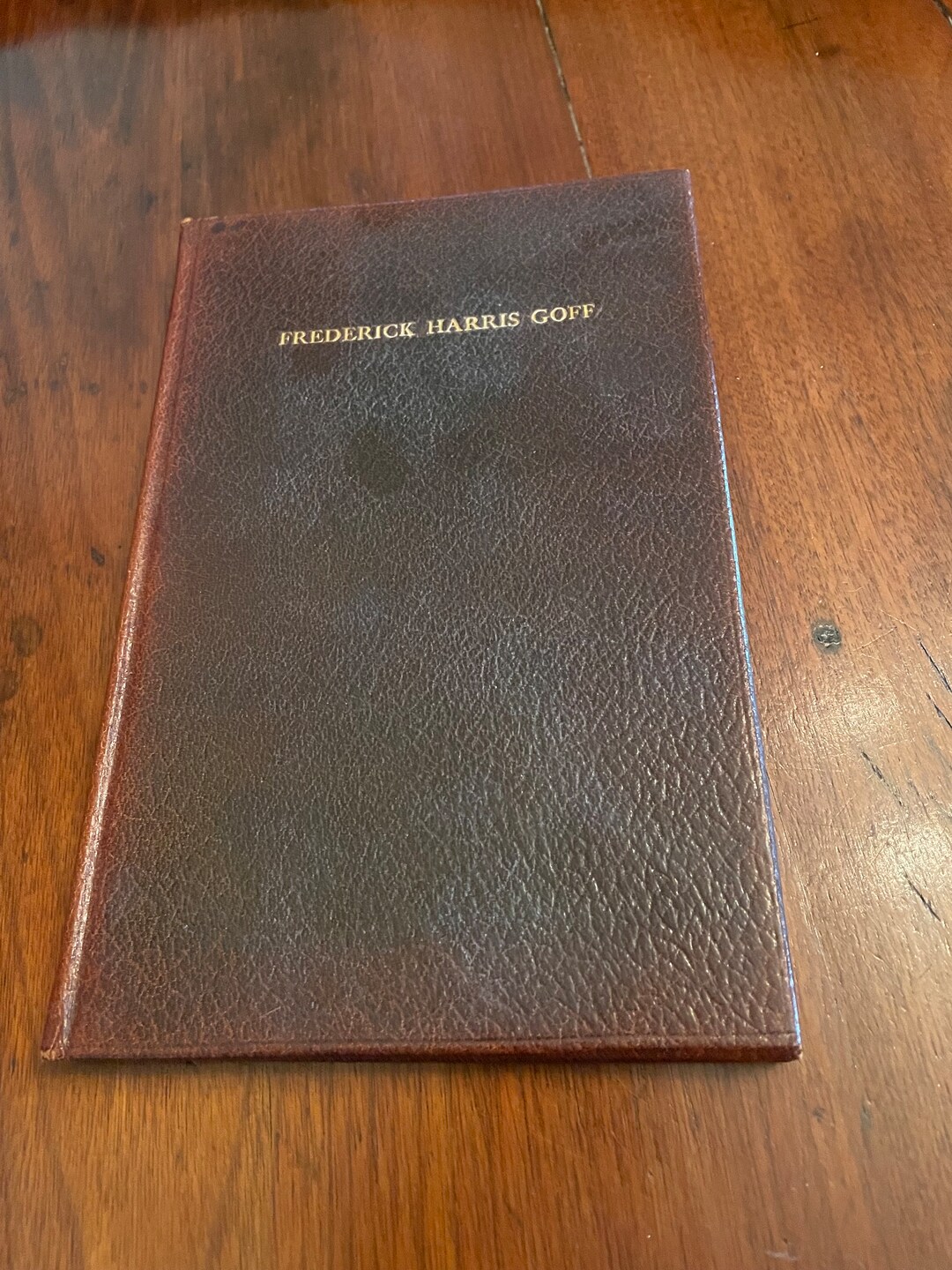 Antique Bookfrederick Harris Goff, A Memorial by the Cleveland Trust ...