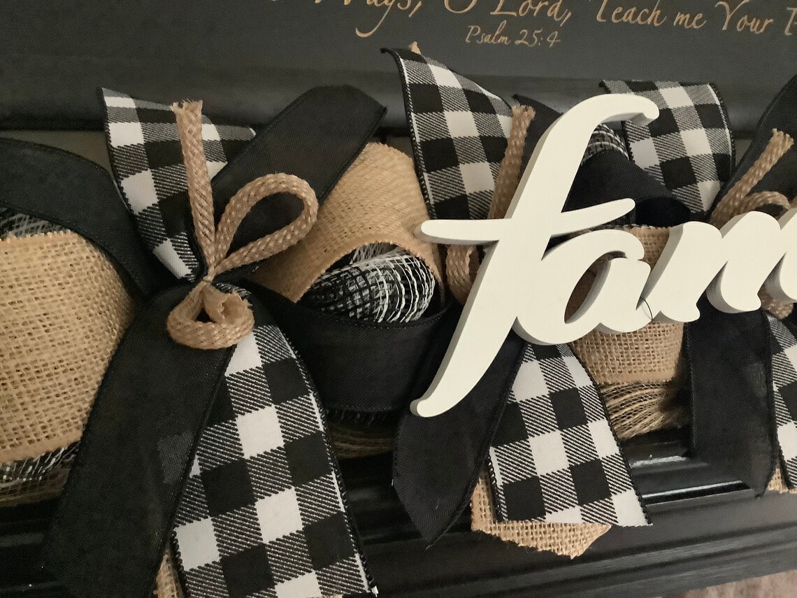 Farmhouse Decor Farmhouse Garland Buffalo Plaid Decor - Etsy