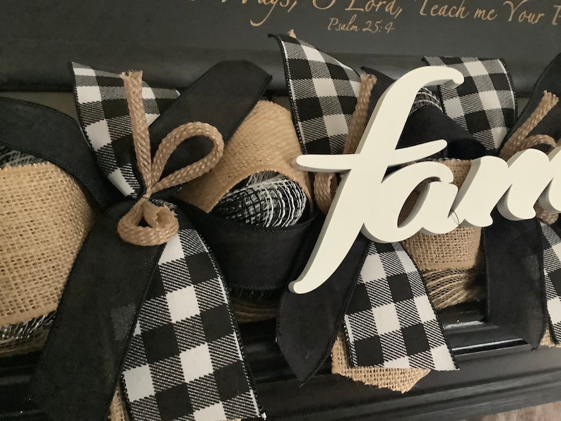 Farmhouse Decor Farmhouse Garland Buffalo Plaid Decor - Etsy