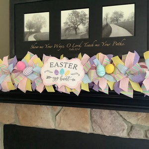 Easter Garland, Easter Decoration, Spring Garland, Egg Hunt Garland ...