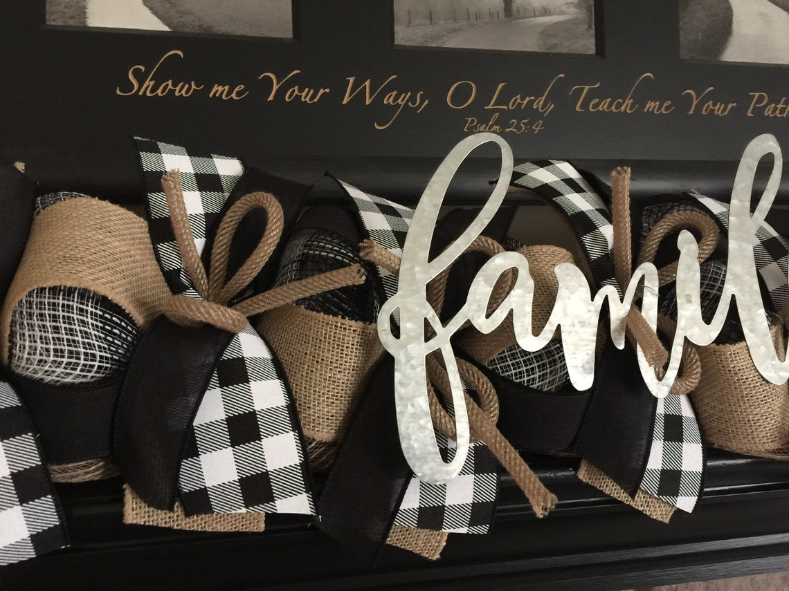 Farmhouse Decor Farmhouse Garland Buffalo Plaid Decor - Etsy