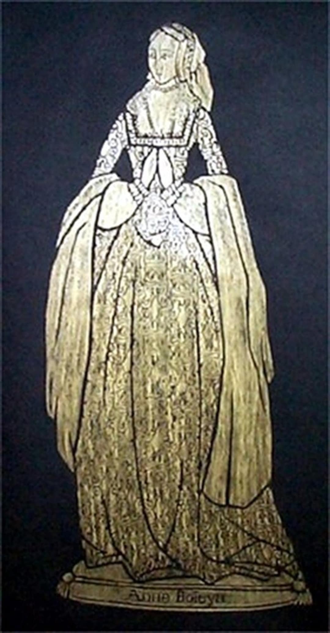 Brass Rubbing of Queen Anne Boleyn, Grave Rubbing, Historical Art ...