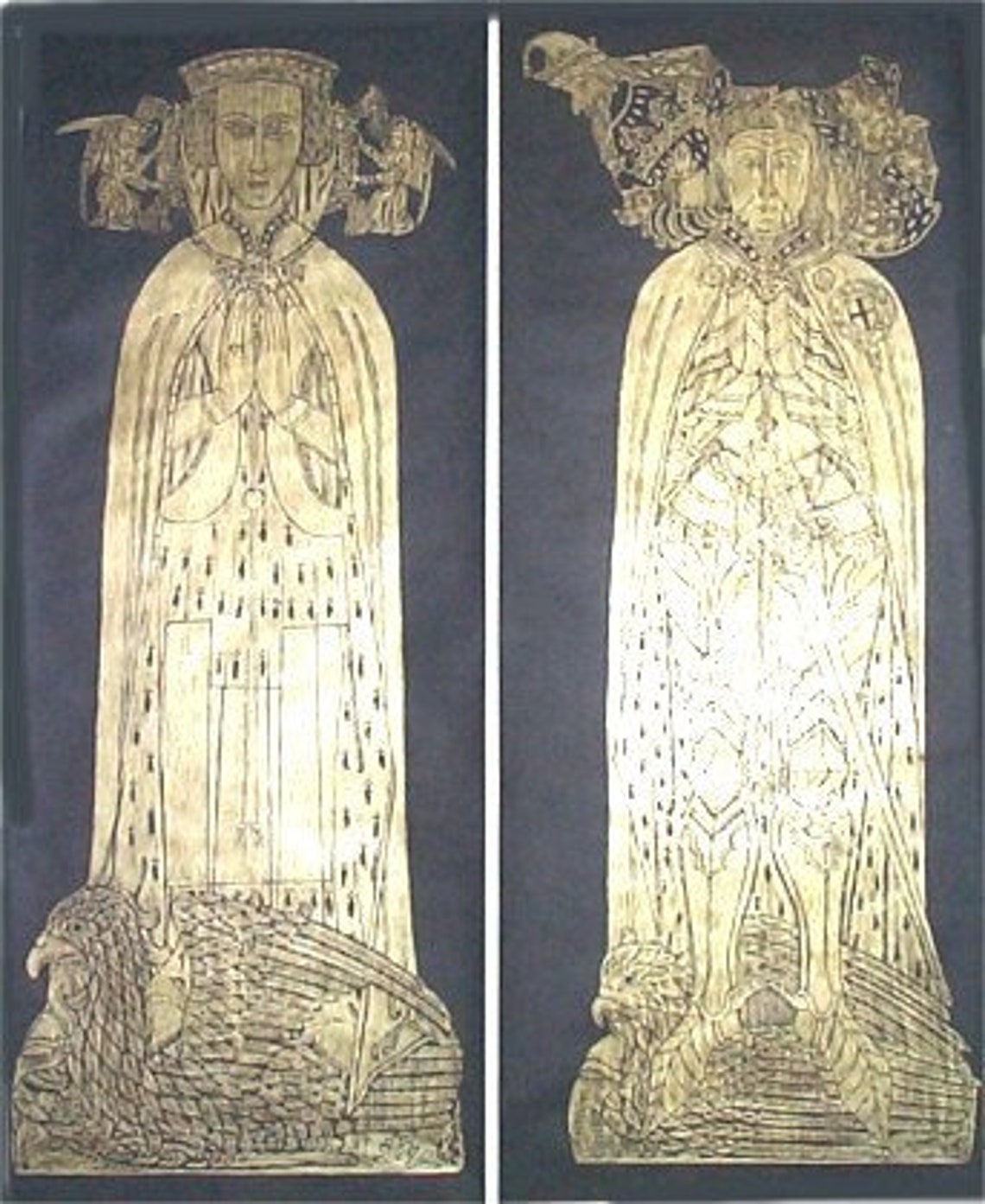 The Earl and Countess of Essex, Handmade Brass Rubbings, Medieval Art ...