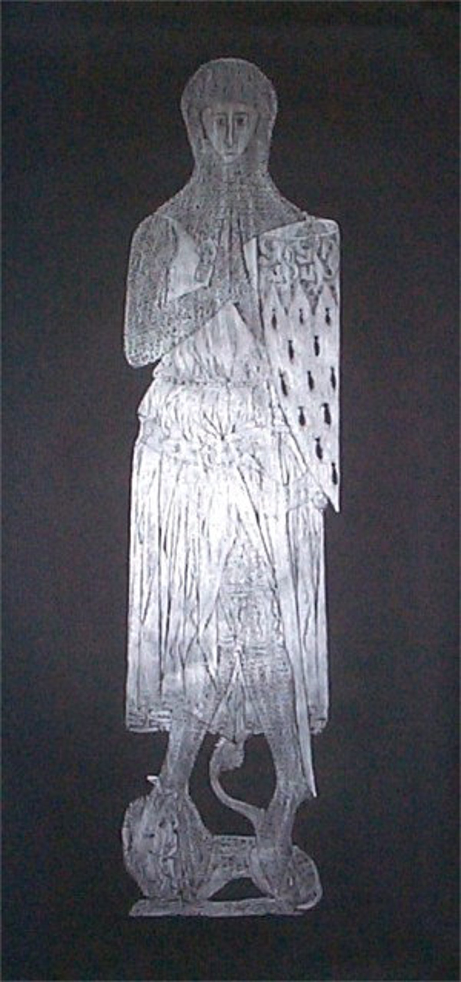 Sir Robert D'bures, Handmade Brass Rubbing, Grave Rubbing, Historical ...