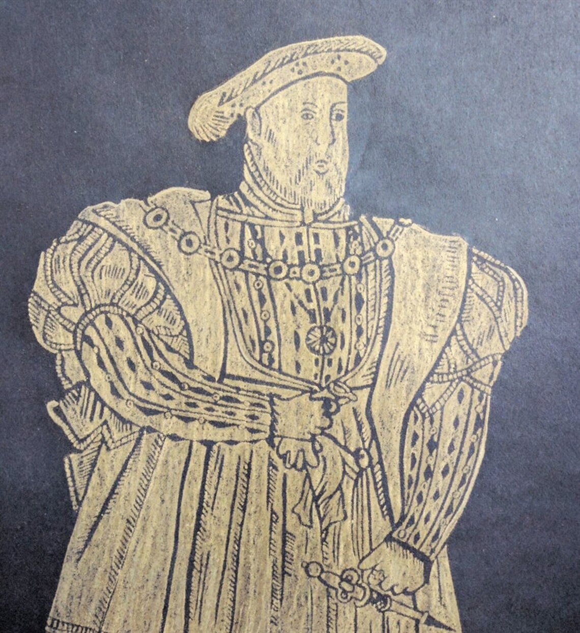 Brass Rubbing of Henry VIII, Grave Rubbing, Historical Art, Medieval ...