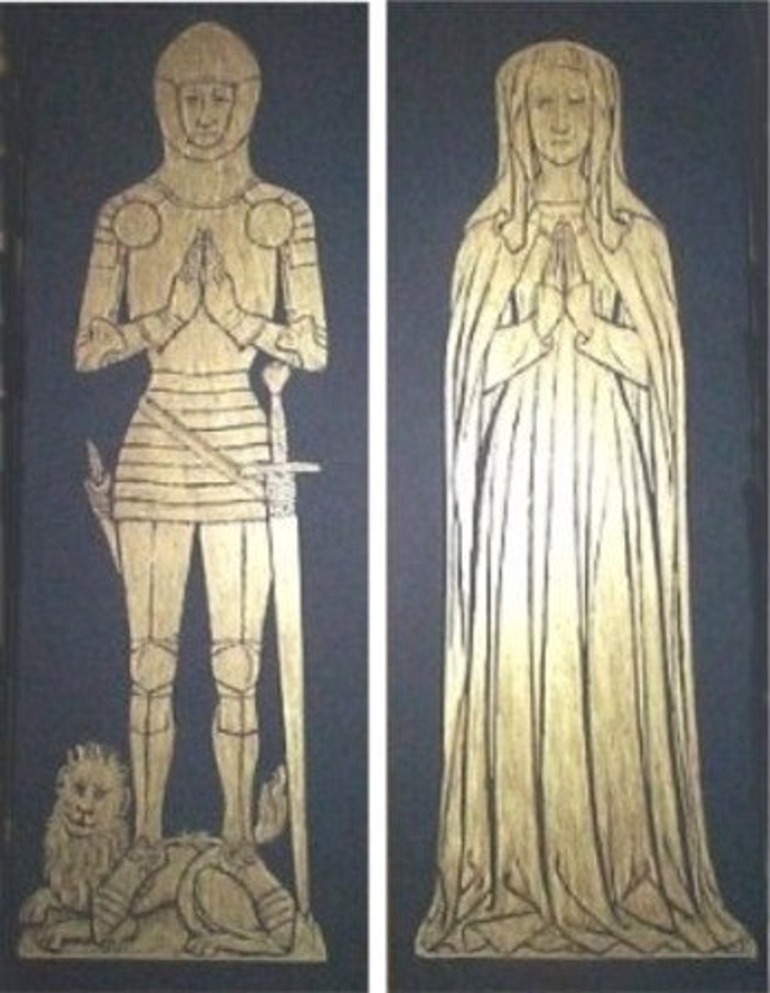 Henry and Margery Paris, Handmade Brass Rubbings, Medieval Art ...