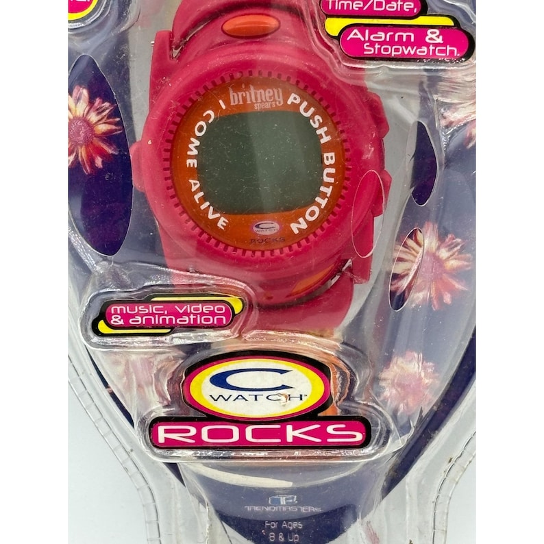 2000 Britney Spears C Watch Rocks Animated Fashion Watch NOS Sealed HTF ...