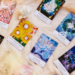 Earth Alchemy Oracle Deck With Plants Flowers and Crystals - Etsy
