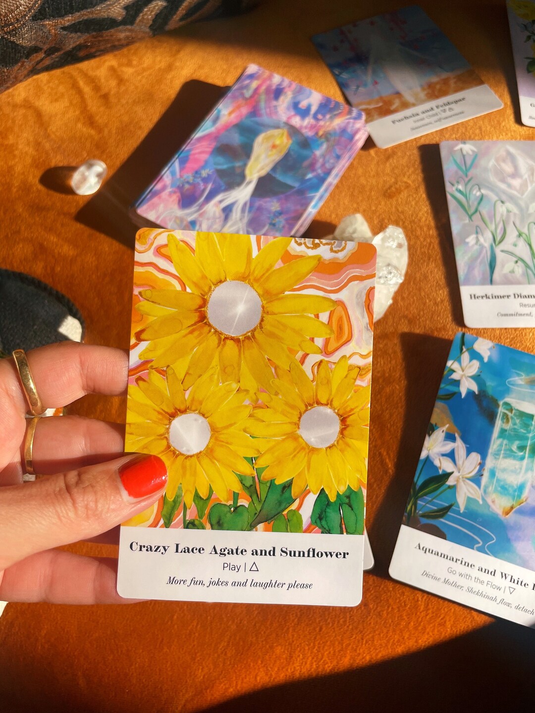 Earth Alchemy Oracle Deck With Plants Flowers and Crystals - Etsy