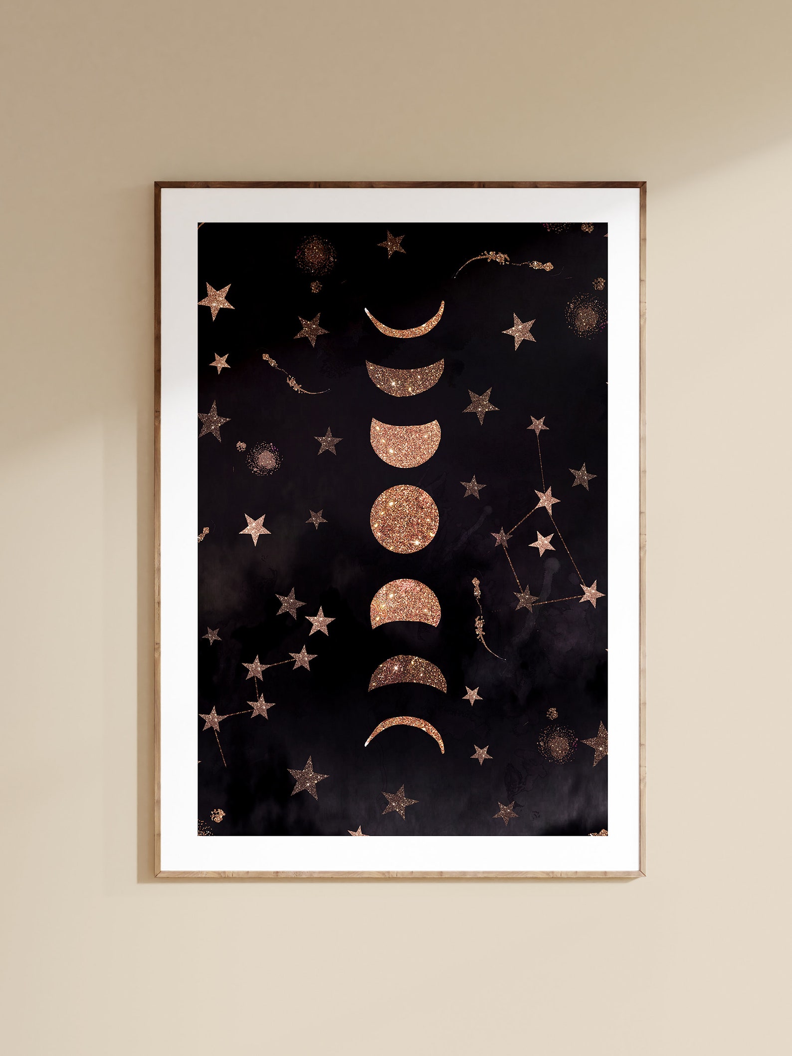 Phases of the Moon Art Print | Etsy