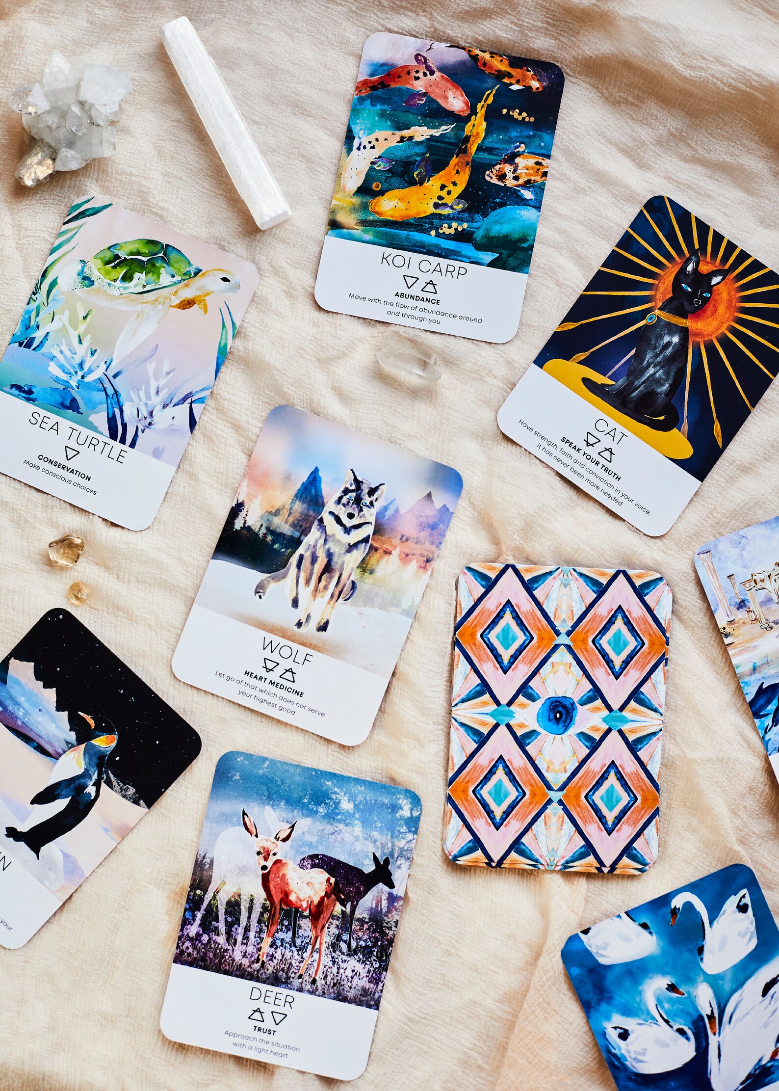 Spirit Animal Wisdom Oracle Card Deck Comes With Illustrated - Etsy