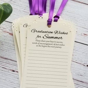 College Send off Farewell Wishing Tree Tags - Handmade Set of 12 ...