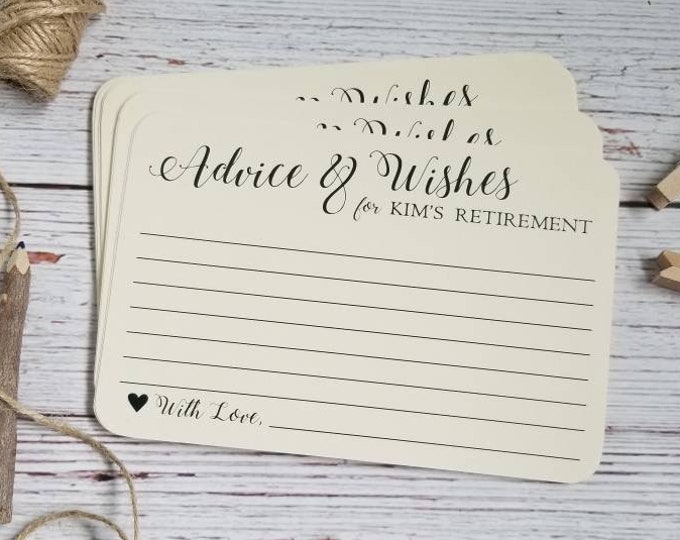 12 Handmade Retirement Wishes and Advice Cards for Retirement Party ...