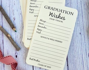 Graduation Best Wishes Cards Advice Cards for Graduation - Etsy