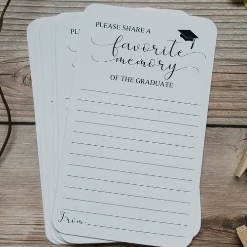 Favorite Memory of the Graduate Sign and Cards Printable - Etsy