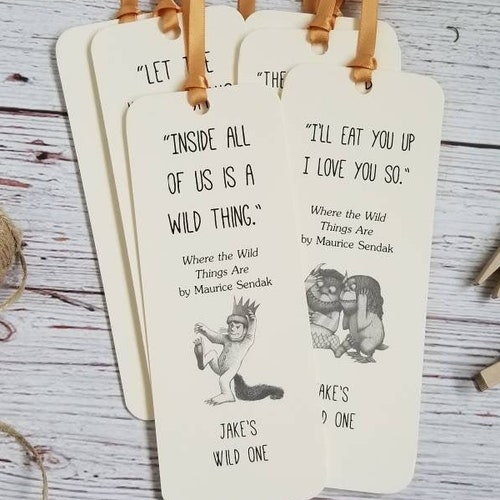 Set of 8 Children Book Theme Bookmark Favors / Baby Shower / - Etsy