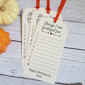 Handmade Gratitude Cards - Thanksgiving Tree - Thankful Tags ...