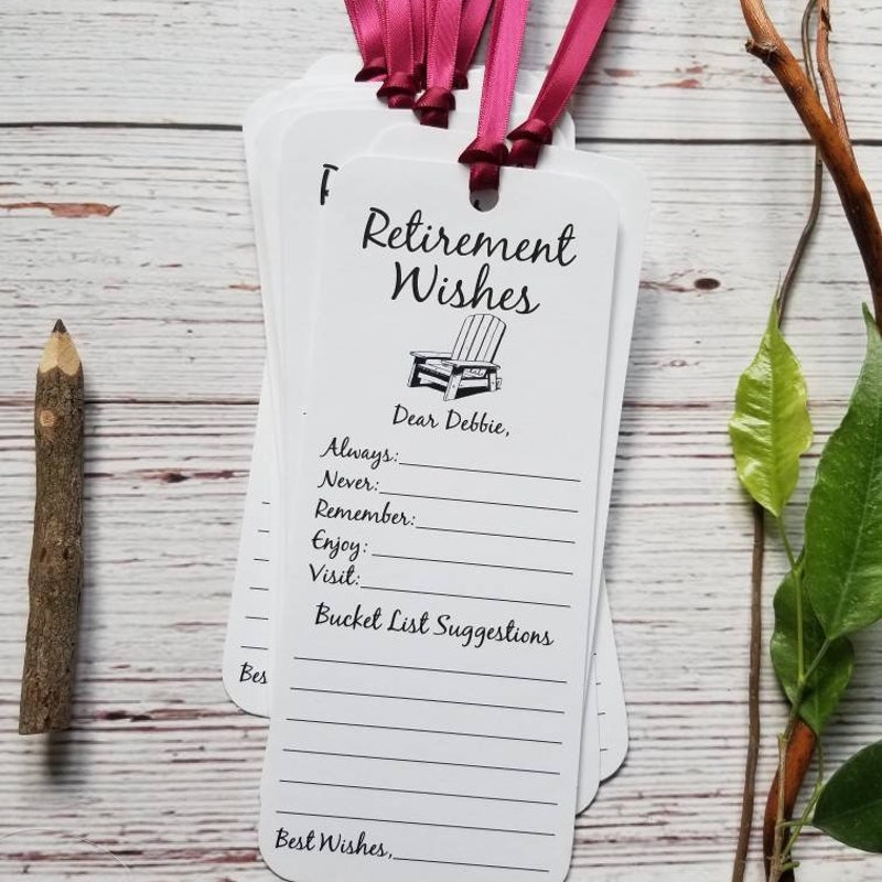 Retirement Tags - Etsy